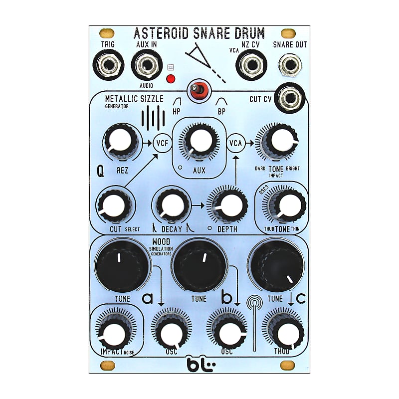 blue lantern modules Asteroid Snare Drum white | Reverb