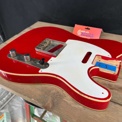 Real Life Relics Tele® Telecaster® Body Double Bound Aged Red | Reverb