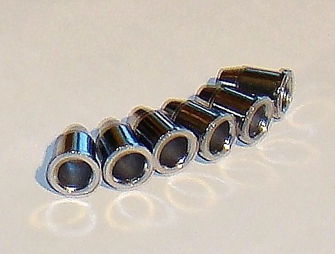 String Through Ferrules for Fender Telecaster® - Chrome - Set | Reverb