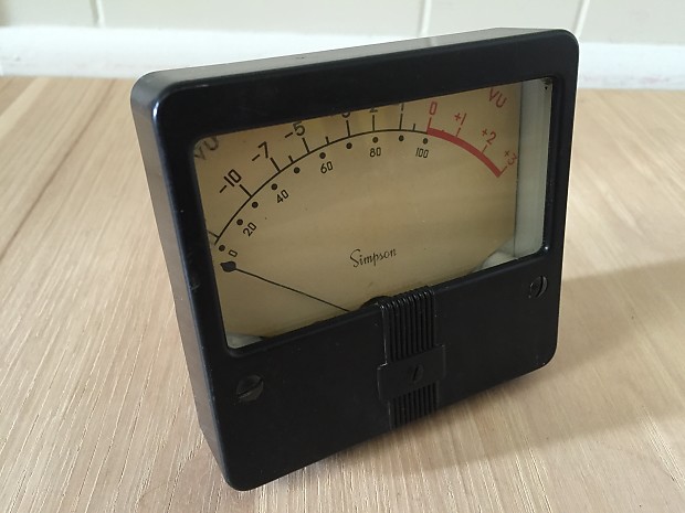 Vintage Simpson VU Meter For DIY Build *Looks Awesome! *Rare! | Reverb