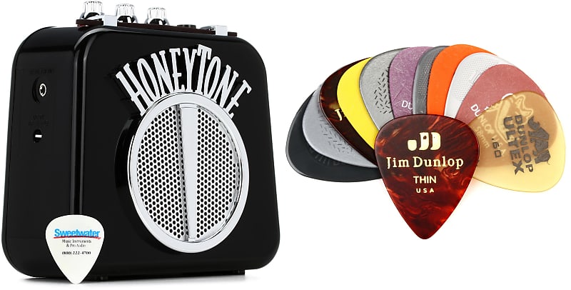 Danelectro Honeytone N-10 Mini Guitar Amp - Black Bundle with | Reverb