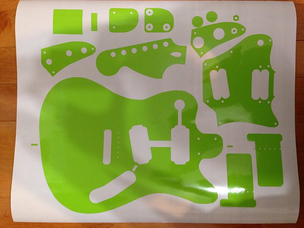 97 Squier Super Sonic guitar. Body routing template. 97 | Reverb UK