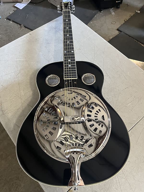 Rogue classic spider resonator acoustic guitar, round neck, u | Reverb
