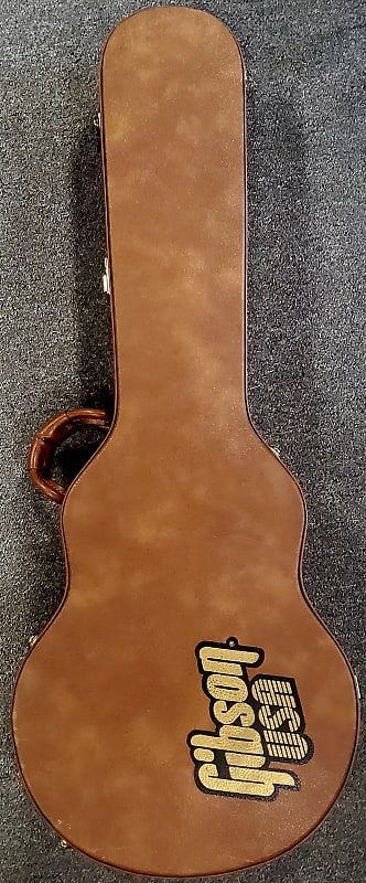 Gibson USA Brown Case Pink Lining Shroud Les Paul / Les Paul | Reverb