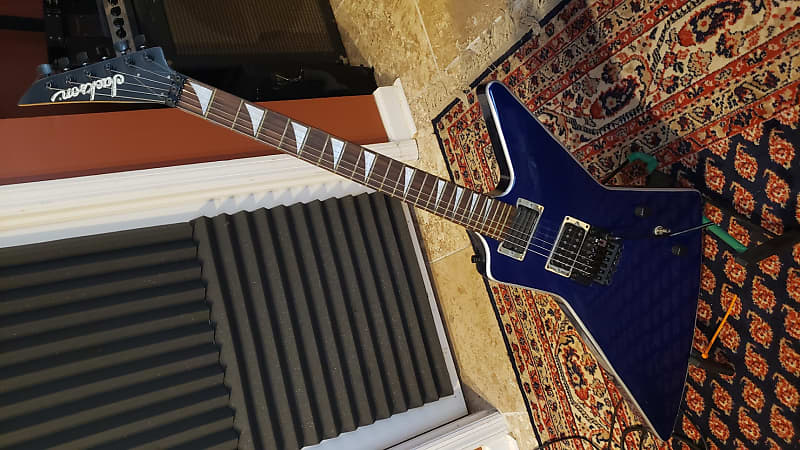 Jackson/Kramer Explorer 1990-2000 Blue/silver | Reverb