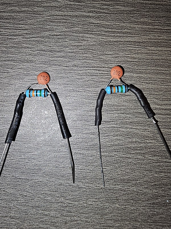 2 Bojack Ceramic capacitor 0.001 uf treble bleed circuit 150K | Reverb