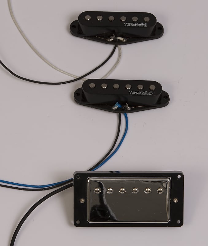 OSP Wilkinson HSS Pickup Set Black/Chrome | Reverb