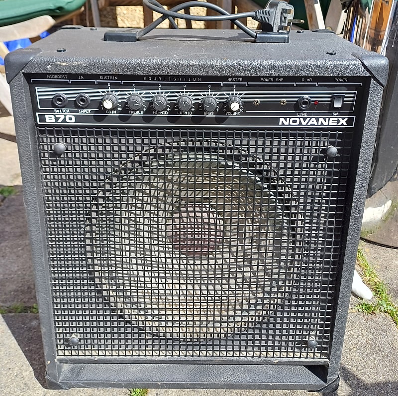 Novanex B70 70watts RMS Bass Amplifier 1970's - Black | Reverb UK