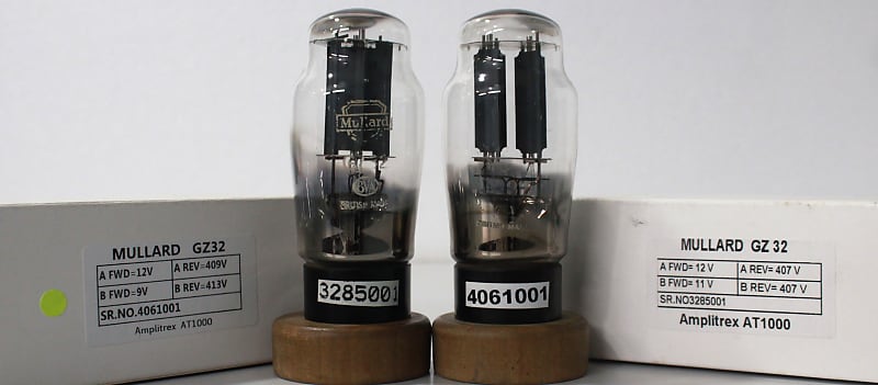 GZ32 Mullard made in England Amplitrex Tested 1 Match Pair | Reverb UK