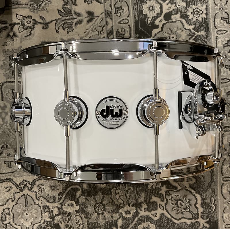 DW Collectors series 6.5x14 Gloss white w/chrome HW (SSC | Reverb