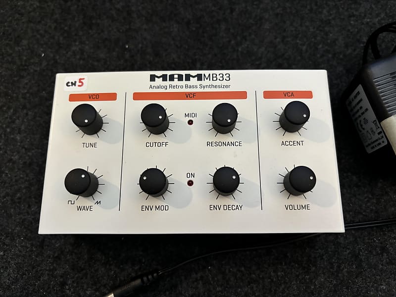 MAM MB33 Retro Analog Bass Synthesizer (TB-303 Clone) | Reverb