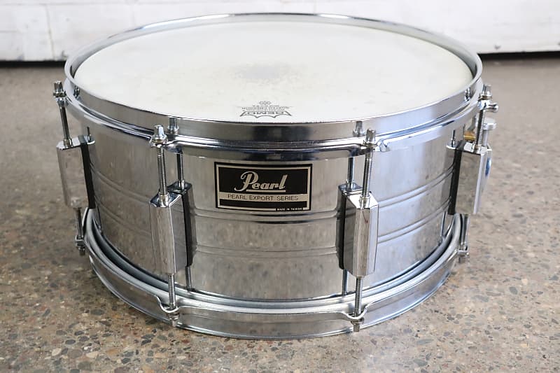 Pearl Export Series 6.5x14" Chrome Steel Shell Snare Drum #2 | Reverb