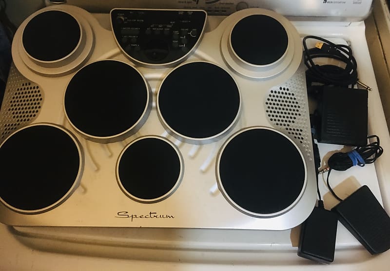 Spectrum Digital Drum Tabletop Drums Set MIDI Drum Machine | Reverb
