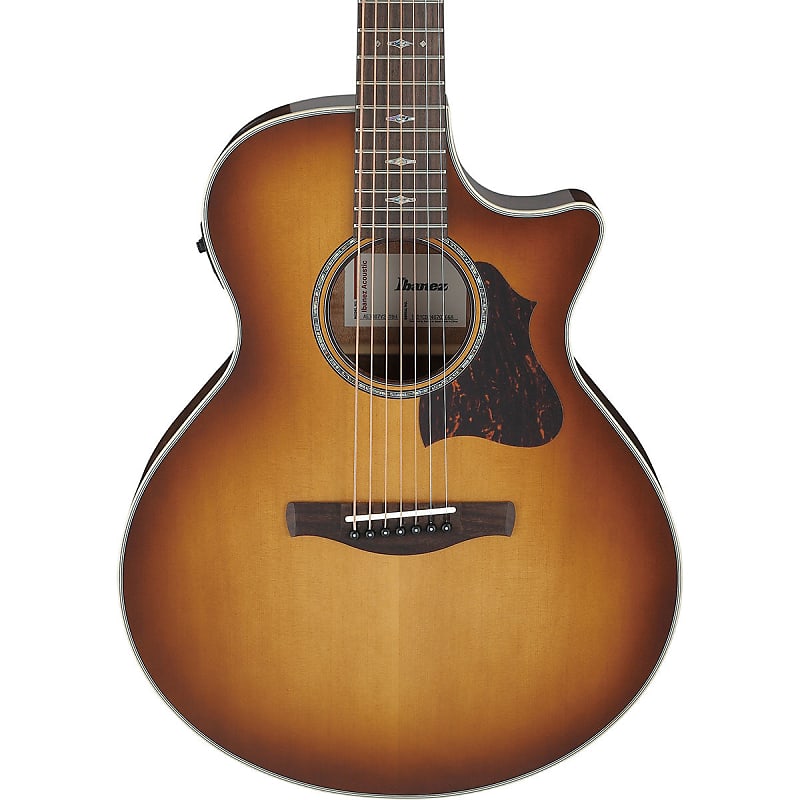 Ibanez AE Series 7-String Acoustic Electric Guitar, Tobacco | Reverb