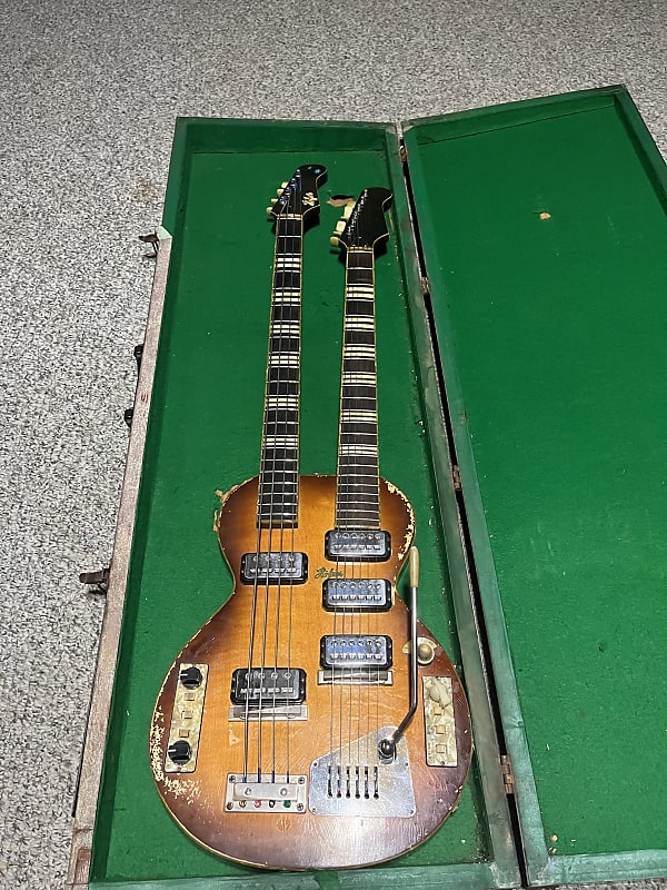 1963 Hofner Model 191 Double Neck 4 String Bass/6 String | Reverb