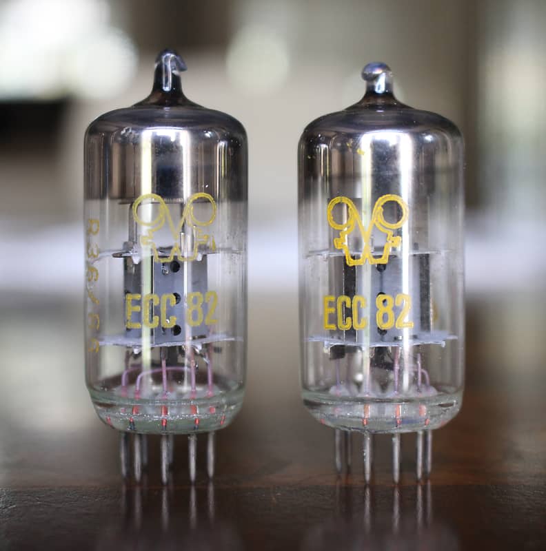 Pair RFT FunkWerk ECC82 12AU7 - Preamp Tubes | Reverb Italia