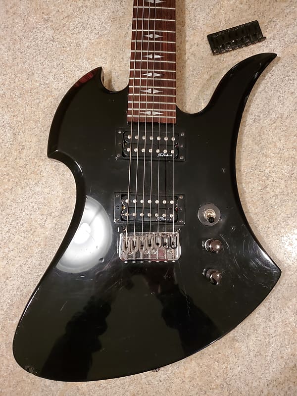B.C. Rich Mockingbird 7 string Early 2000s Black | Reverb