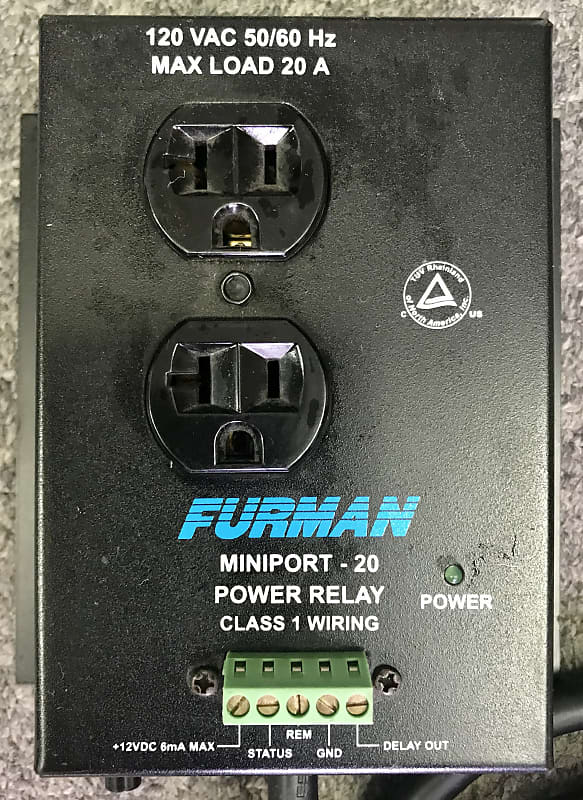 Furman Miniport 20 Power Relay Class 1 Wiring 20 Amperes | Reverb