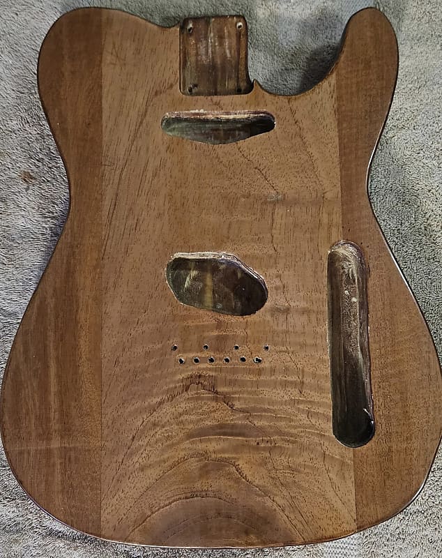 Coustom Built Tele Style BarnCaster Body 3 Piece 1/4" Spanish | Reverb