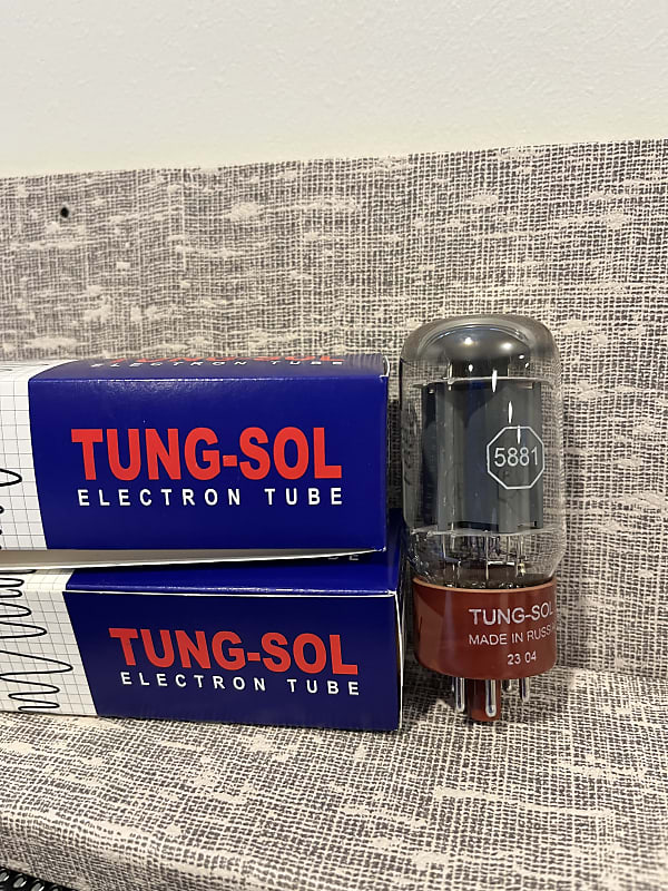 Tung-Sol 5881 Power Tubes - Brand New - Matched Pair | Reverb