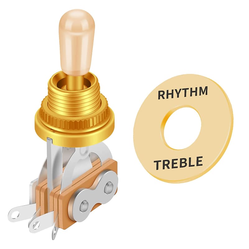 Guitar 3 Way Toggle Switch Position Short Straight Gold Top | Reverb