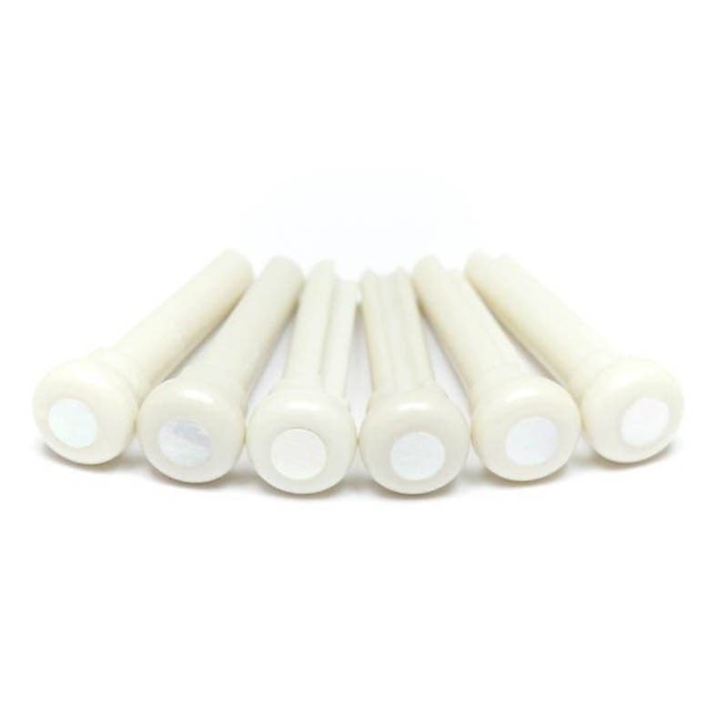 Graphtech Tusq Presentation Style Bridge Pins - White with | Reverb UK