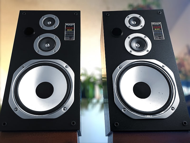 Fisher DS-825 3-Way Bass Reflex Hi-Fi Speakers | Reverb