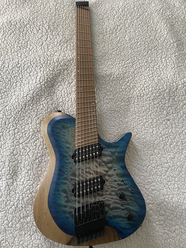 Kiesel Zeus 7 string 2020 - Translucent Sapphire Blue | Reverb