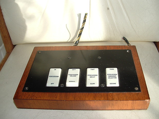 Hammond M-3 parts = switches, percussion (??) units, badge & | Reverb