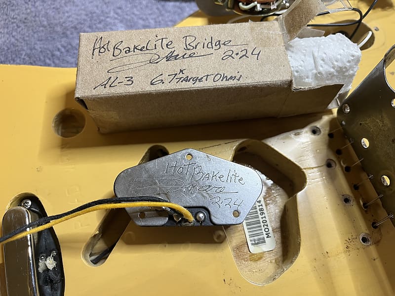 Don Mare Hot Bakelite Bridge and ‘54 Neck Pickups | Reverb