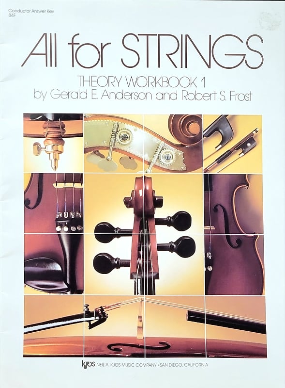 All for Strings - Conductor Answer Key - Theory Workbook 1 | Reverb