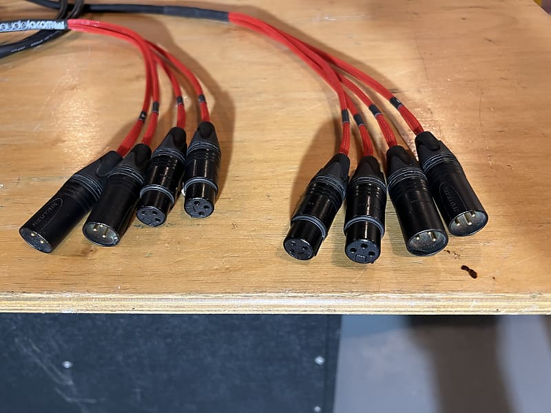 Pro Audio LA 4 channel snake - Red - 10’ | Reverb