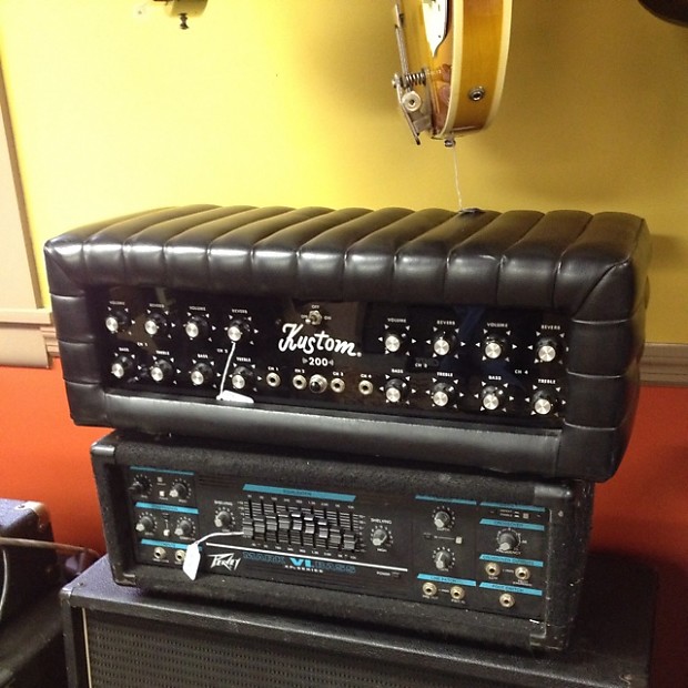Kustom 200 Amplifier 1970's Black Tuck and Roll | Reverb