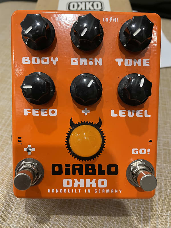 OKKO Diablo Overdrive + (plus) pedal | Reverb UK