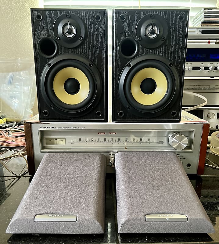 SONY SS-MB150H Stereo Bookshelf Speakers 120W 8 Ohms; Tested | Reverb