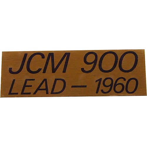 Original Marshall JCM 900 LEAD 1960 Gold Logo Plate for | Reverb UK