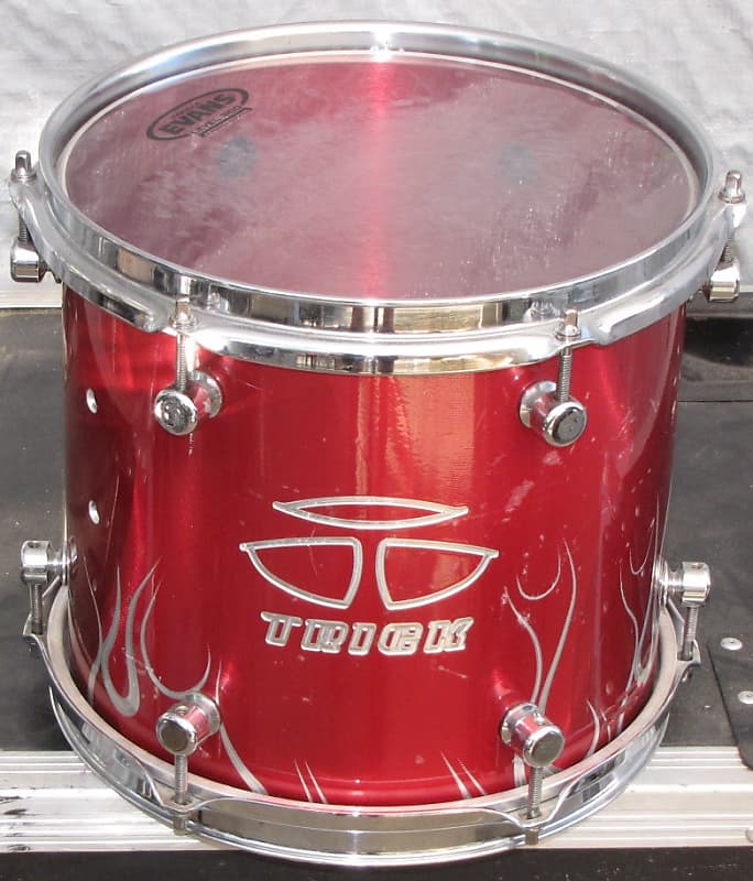Trick U.S.A. Drums 10" Aluminum Shell Tom Red for | Reverb Australia