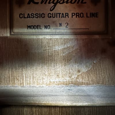 Kingston N2 Classical Guitar Pro Line 1960s | Reverb