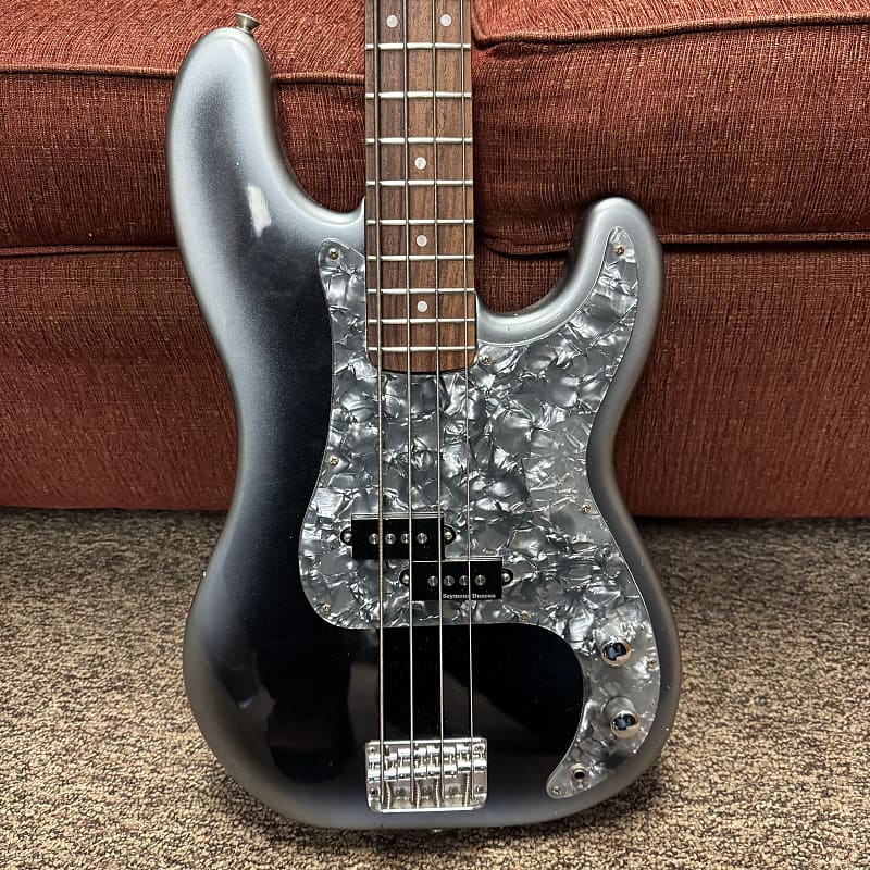 Partscaster P-Bass Maple Neck Silverburst, Seymour Duncan | Reverb