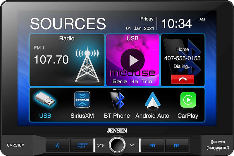 Jensen CAR910X 9" Touchscreen Multimedia CarPlay Android | Reverb