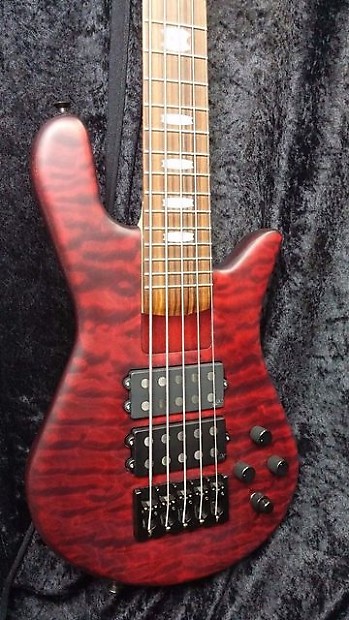 Spector USA NS-5H2 Black Cherry Matte Aguilar MM Pickups with | Reverb