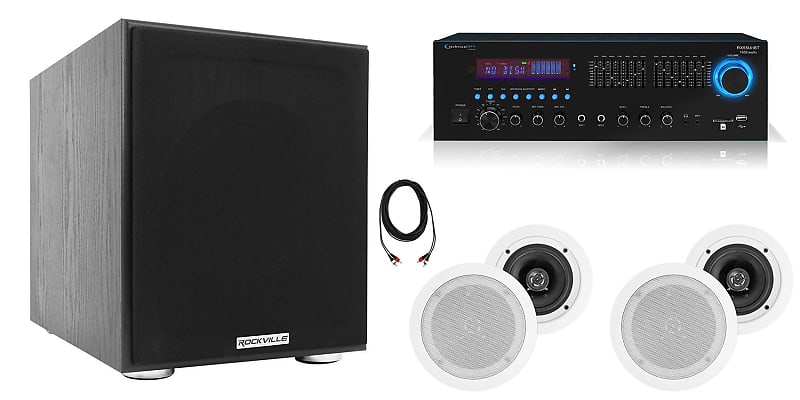 Technical Pro RX55URIBT Home Receiver+(4) 5.25" White Ceiling | Reverb