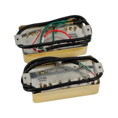 Duncan Designed Humbucker Pickup Set - HB103N & HB103B - Gold | Reverb
