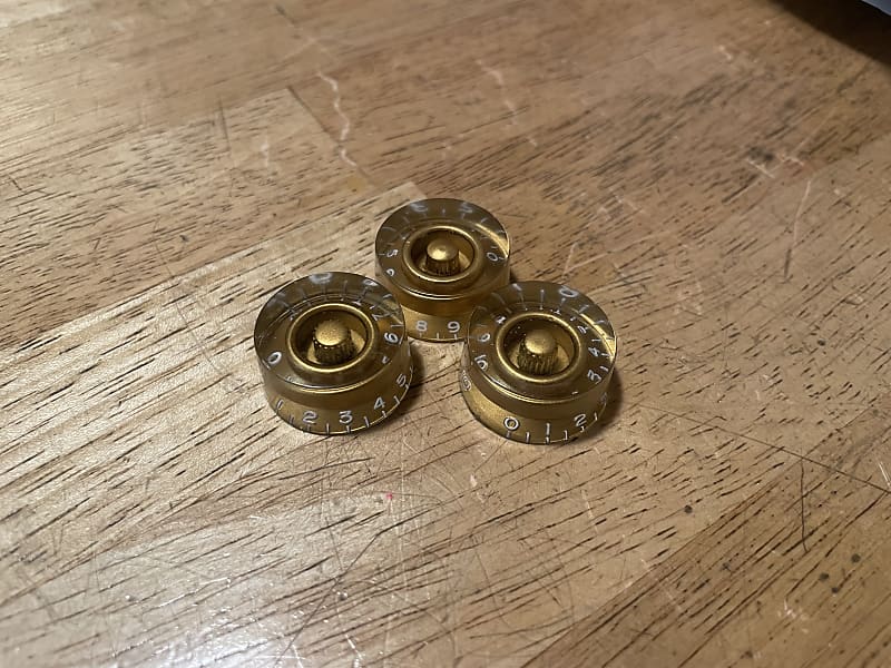 Allparts PK-0130-032 Speed Knobs (3) - Gold | Reverb