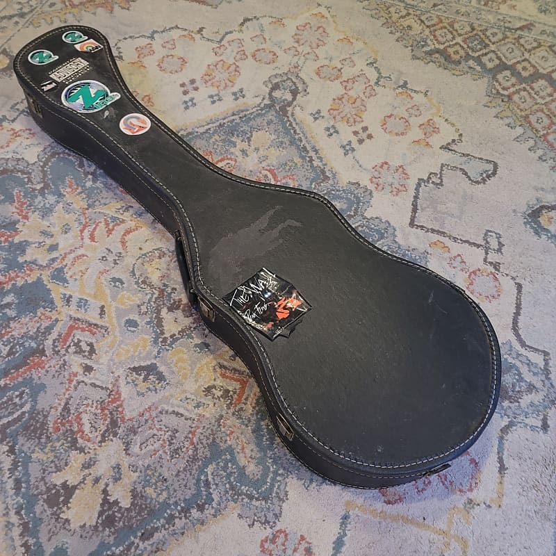 Vintage Black Chipboard Electric or Small Bass Guitar Case - | Reverb