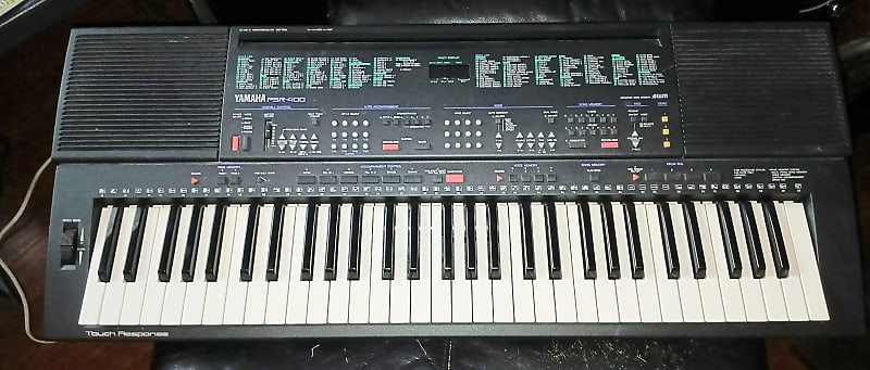 Vintage Yamaha PSR-400 Keyboard Piano Synth MIDI AWM 61 Keys | Reverb