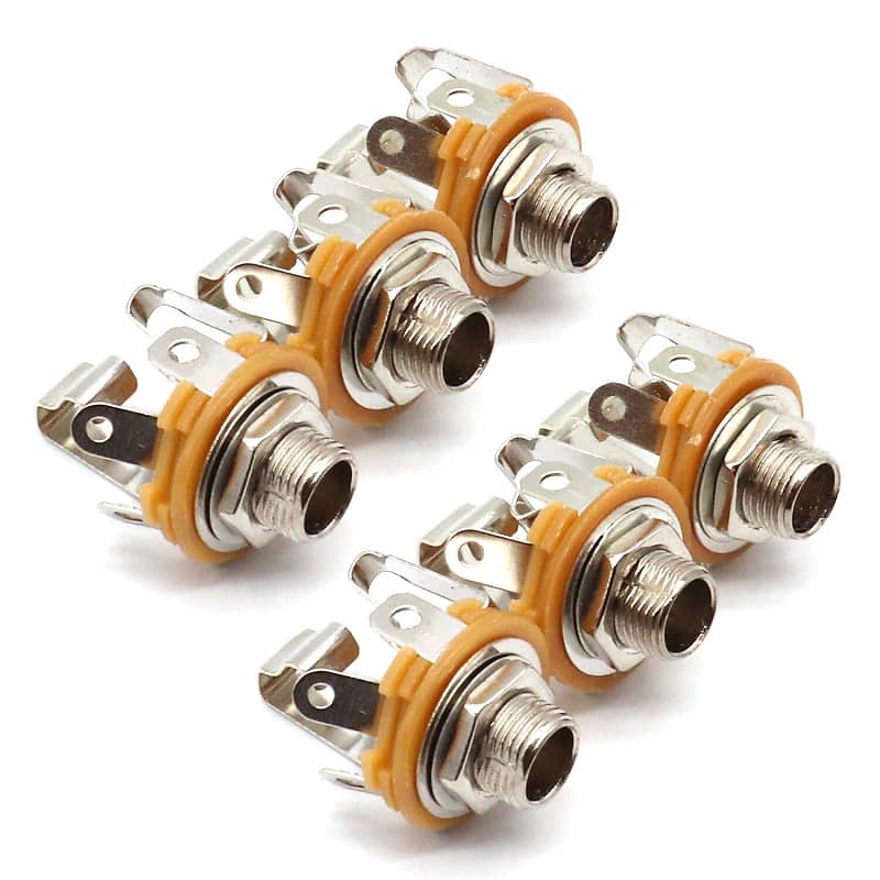 6.35Mm (1/4Inch) Female Stereo Socket Panel Mount Jacks, | Reverb
