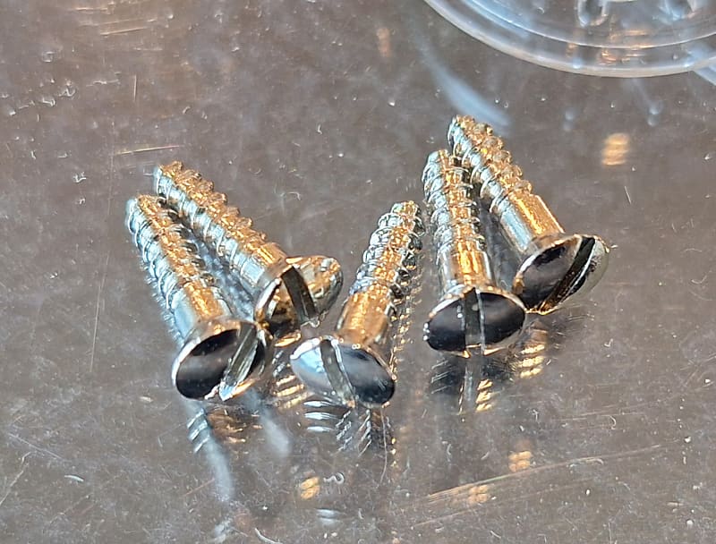 PRE CBS Blackguard Telecaster pickguard screws slot head | Reverb UK