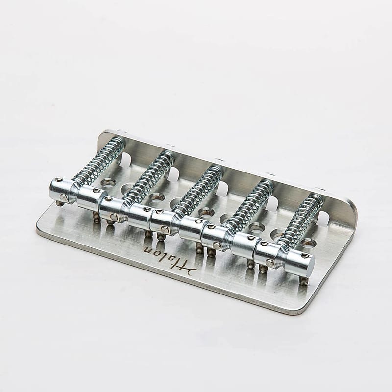 Halon - Full Steel 5 String Bass bridge - Stainless/Satin | Reverb