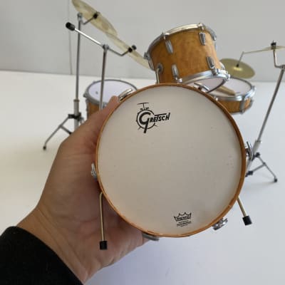 Charlie Watts Mini Drum Kit Model Replica Rolling Stones | Reverb